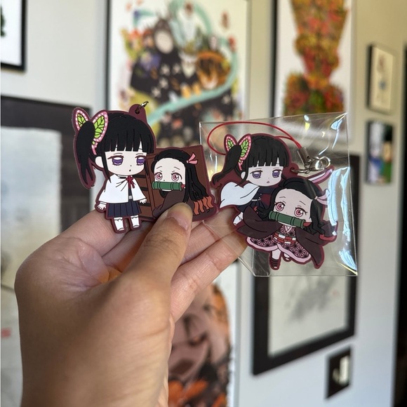 Manga | Art | Demon Slayer Nezuko And Kanao Keychains Set | Poshmark